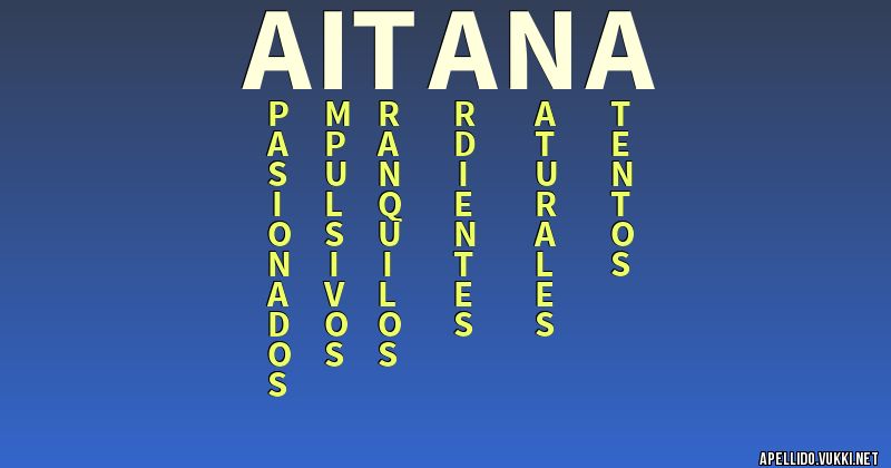 Significado del apellido aitana - Significados de los apellidos