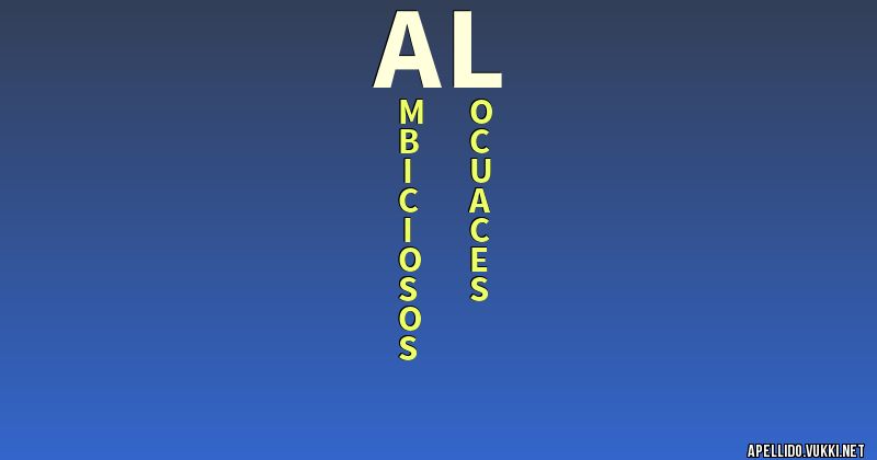 Significado del apellido al - Significados de los apellidos