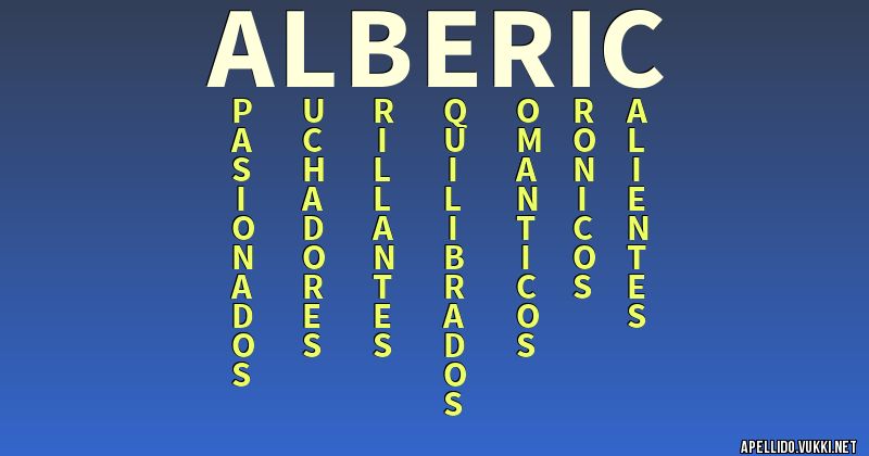 Significado del apellido alberic - Significados de los apellidos