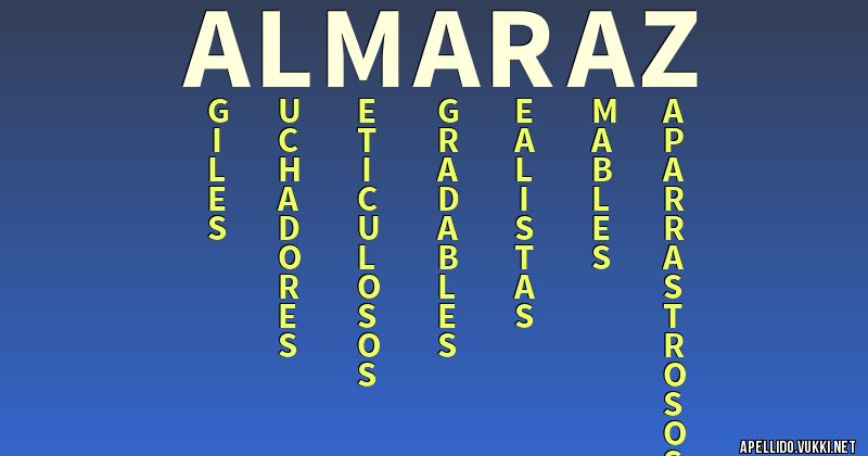 Significado del apellido almaraz - Significados de los apellidos