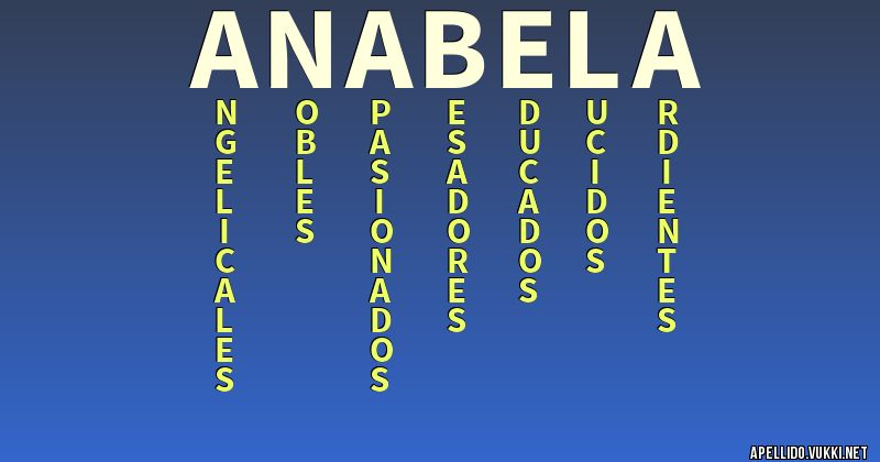 Significado del apellido anabela - Significados de los apellidos