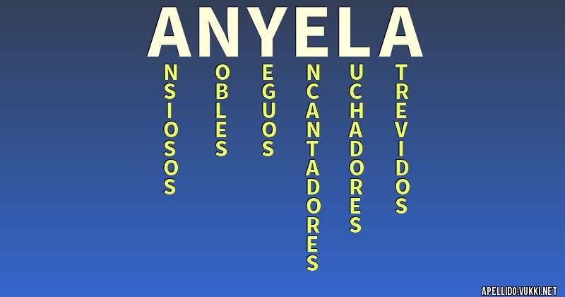 Significado del apellido anyela - Significados de los apellidos