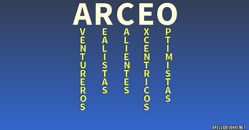 Significado del apellido arceo - Significados de los apellidos
