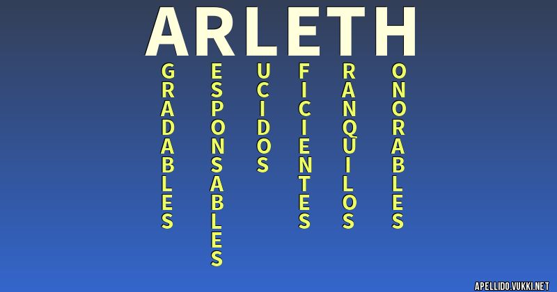 Significado del apellido arleth - Significados de los apellidos