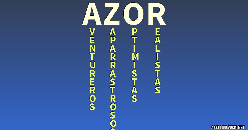 Significado del apellido azor - Significados de los apellidos