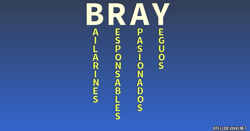 Significado del apellido bray - Significados de los apellidos