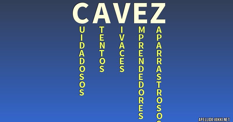 Significado del apellido cávez - Significados de los apellidos