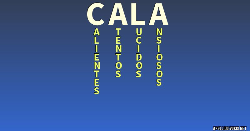 Significado del apellido cala - Significados de los apellidos
