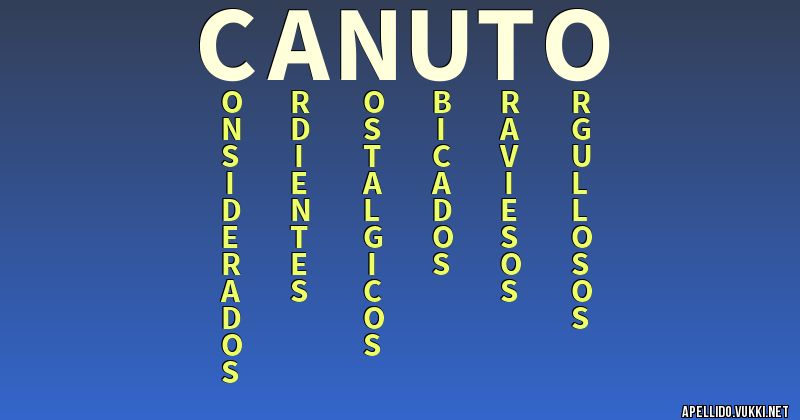 Significado del apellido canuto - Significados de los apellidos