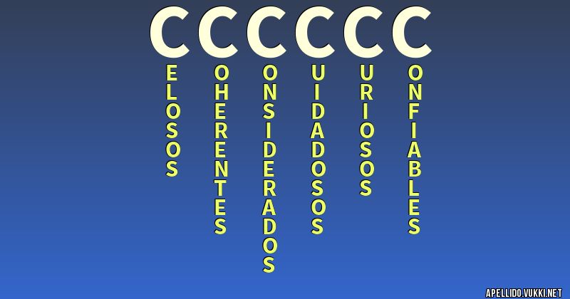 Significado del apellido cccccc - Significados de los apellidos