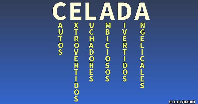 Significado del apellido celada - Significados de los apellidos