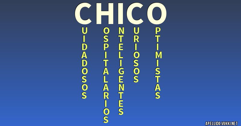 Significado del apellido chico - Significados de los apellidos