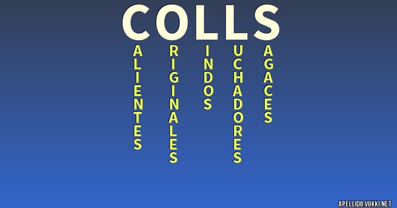 Significado del apellido colls - Significados de los apellidos
