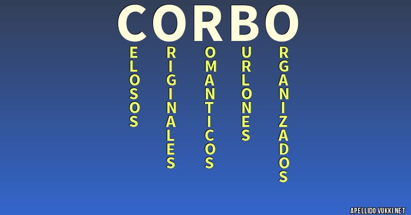 Significado del apellido corbo - Significados de los apellidos