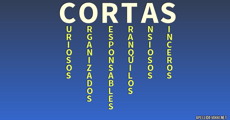 Significado del apellido cortÃ©s - Significados de los apellidos