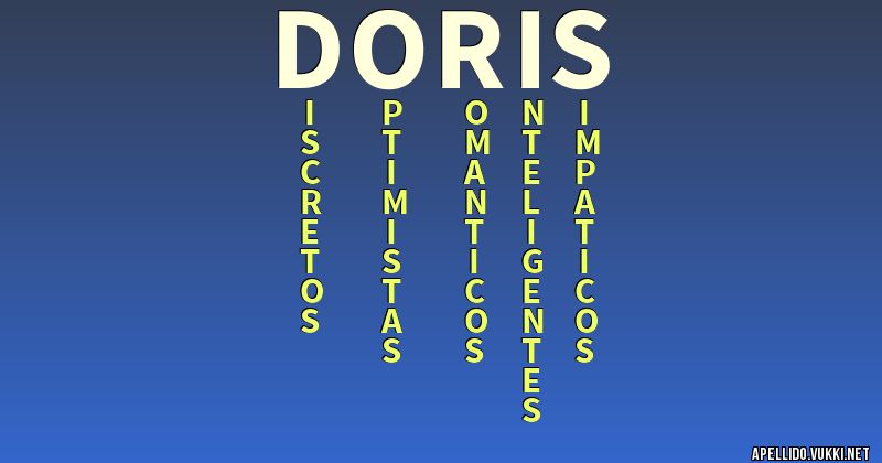 Significado del apellido doris - Significados de los apellidos