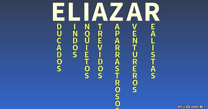 Significado del apellido eliazar - Significados de los apellidos