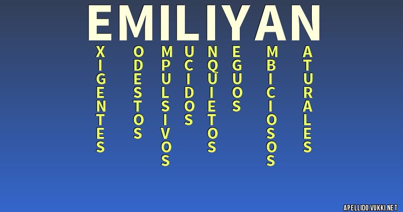 Significado del apellido emiliyan - Significados de los apellidos