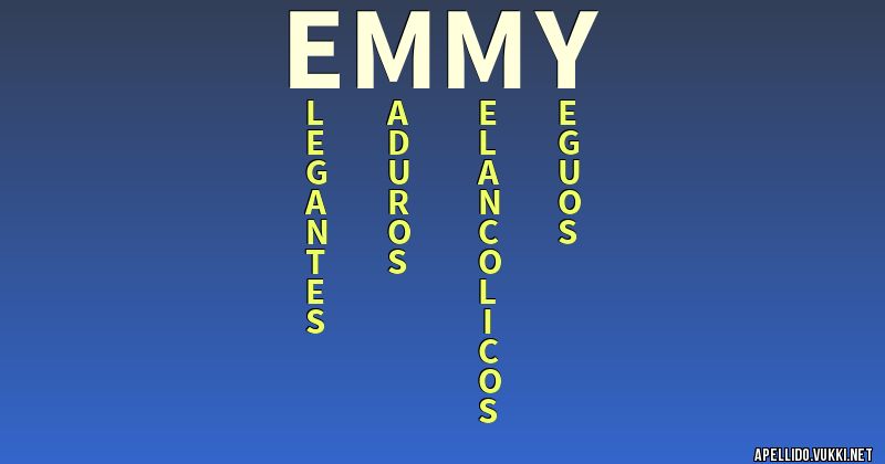 Significado del apellido emmy - Significados de los apellidos
