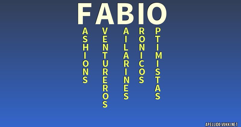Significado del apellido fabio - Significados de los apellidos
