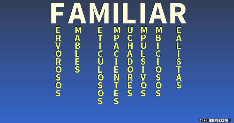 Significado del apellido familiar - Significados de los apellidos