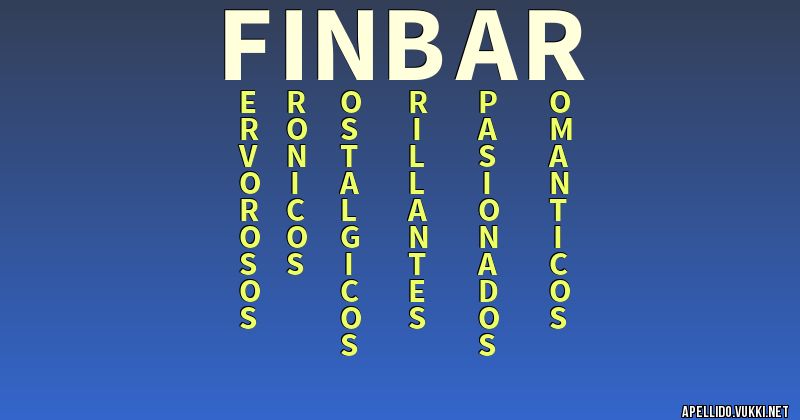 Significado del apellido finbar - Significados de los apellidos