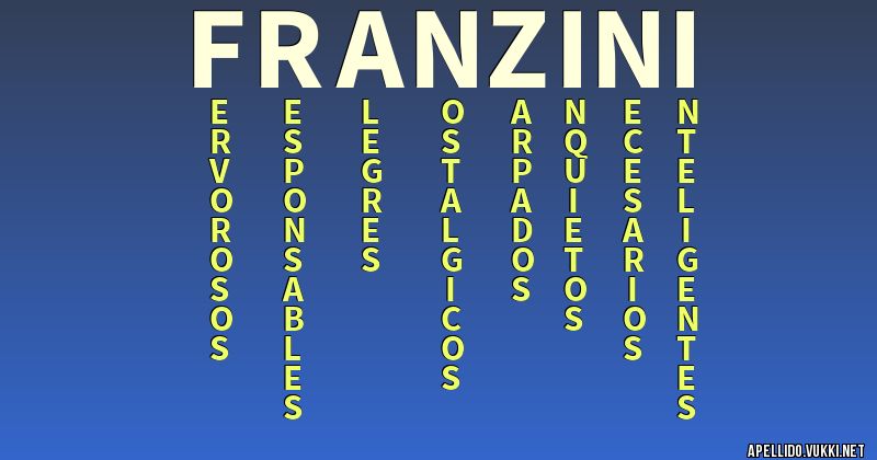 Significado del apellido franzini - Significados de los apellidos