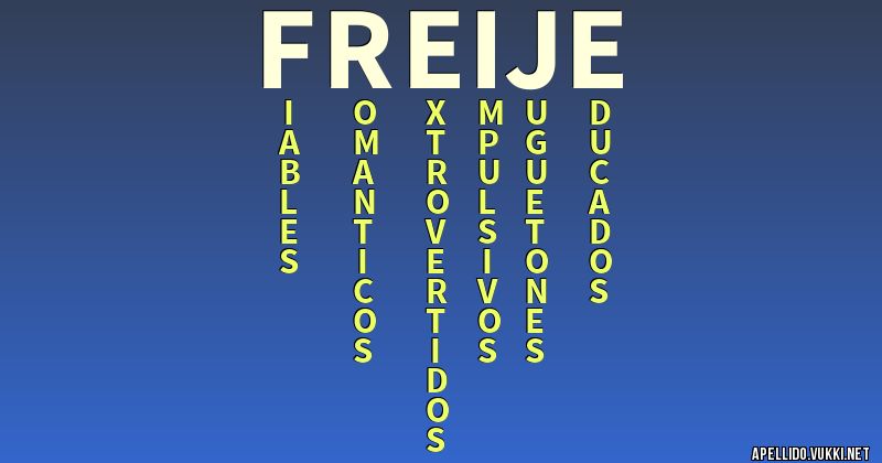 Significado del apellido freije - Significados de los apellidos