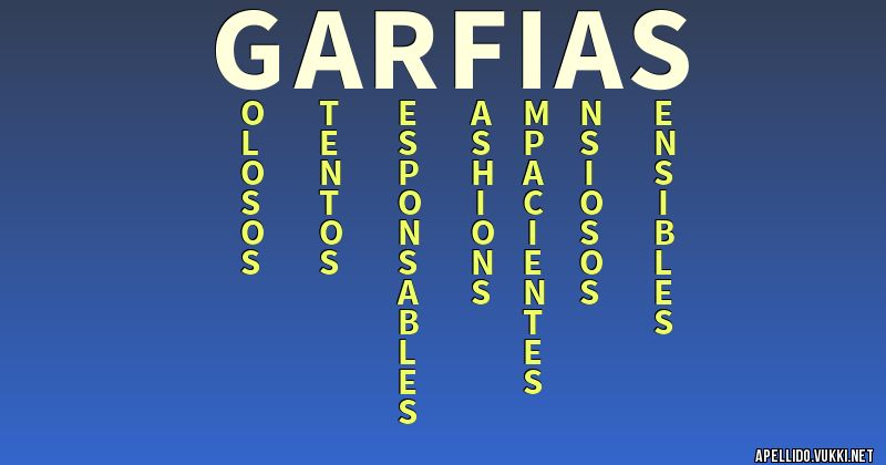 Significado del apellido garfias - Significados de los apellidos