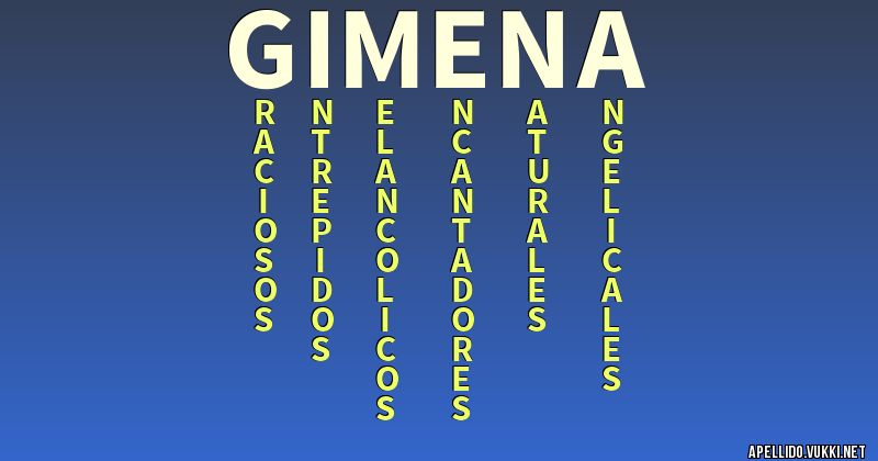 Significado del apellido gimena - Significados de los apellidos