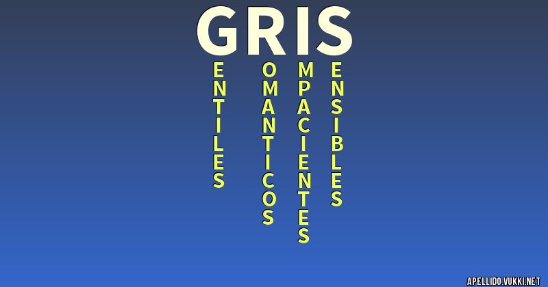 Significado del apellido gris - Significados de los apellidos