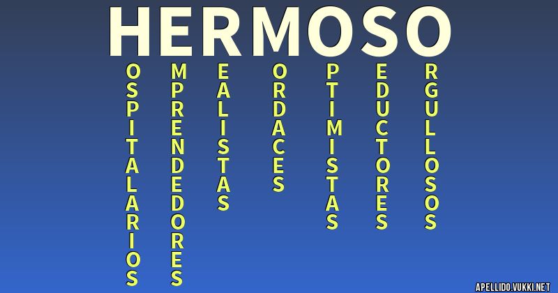 Significado del apellido hermoso - Significados de los apellidos