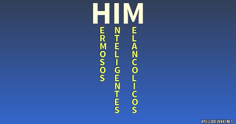 Significado del apellido him - Significados de los apellidos