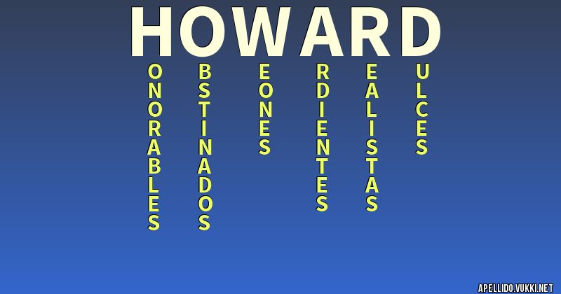 Significado del apellido howard - Significados de los apellidos