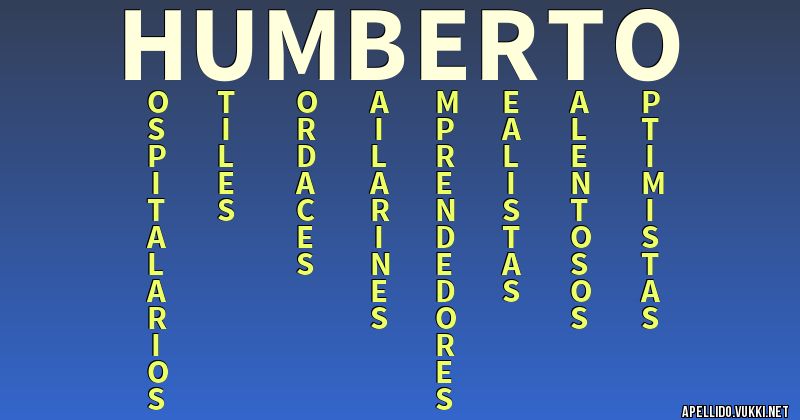 Significado del apellido humberto - Significados de los apellidos