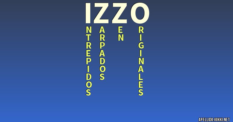 Significado del apellido izzo - Significados de los apellidos
