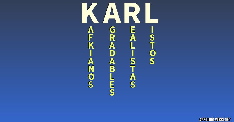 Significado del apellido karl - Significados de los apellidos