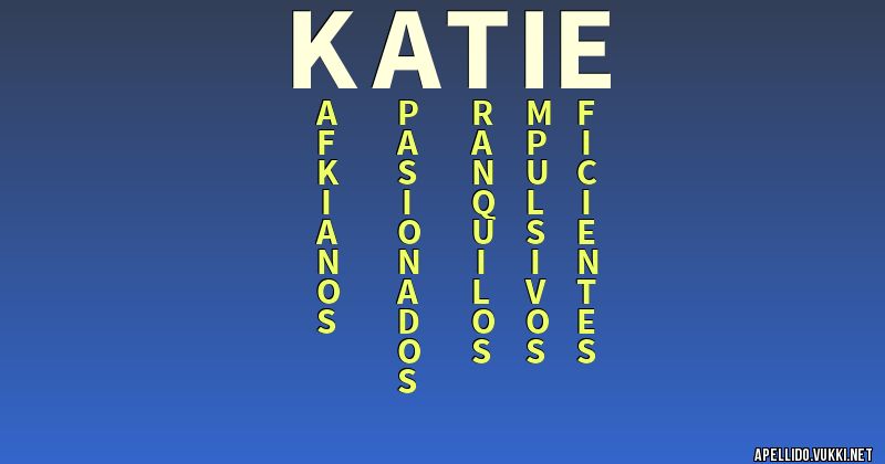 Significado del apellido katie - Significados de los apellidos
