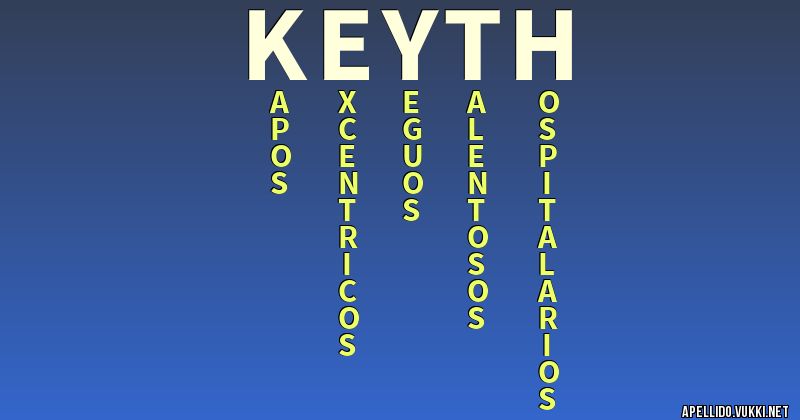 Significado del apellido keyth - Significados de los apellidos