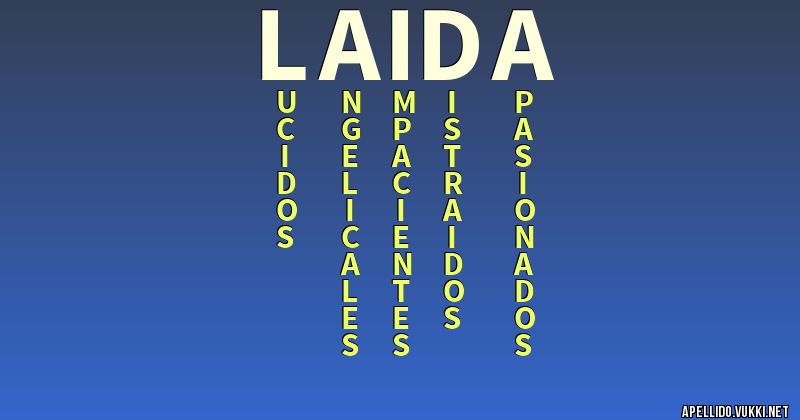 Significado del apellido laida - Significados de los apellidos