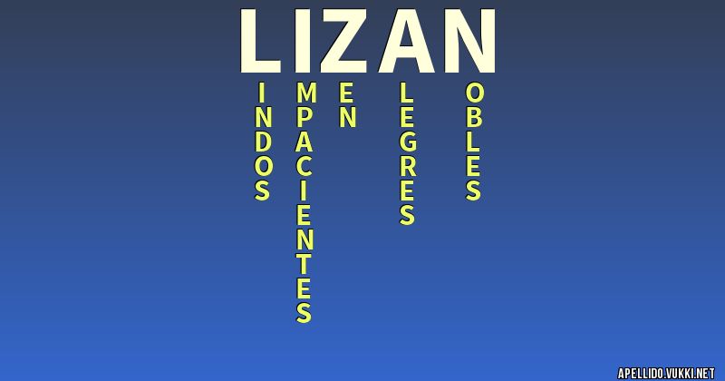 Significado del apellido lizan - Significados de los apellidos