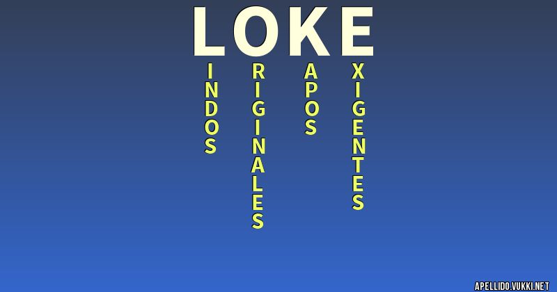 Significado del apellido loke - Significados de los apellidos