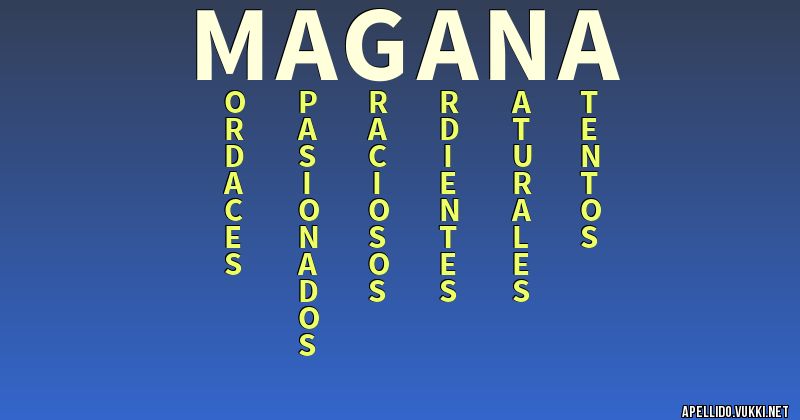 Significado del apellido magaña - Significados de los apellidos