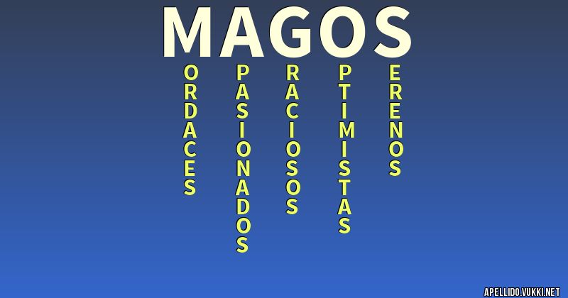 Significado del apellido magos - Significados de los apellidos