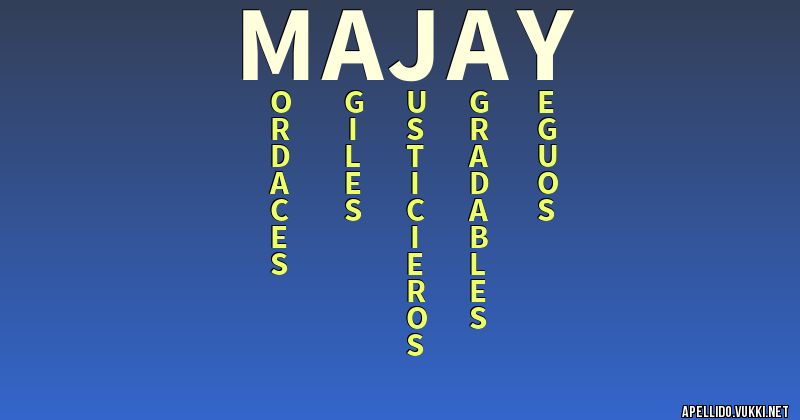 Significado del apellido majay - Significados de los apellidos