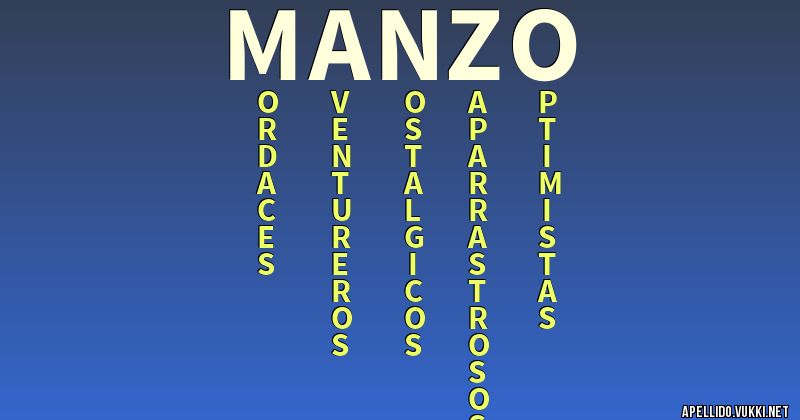 Significado del apellido manzo - Significados de los apellidos