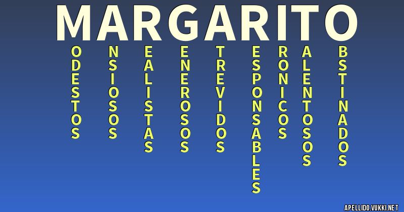 Significado del apellido margarito - Significados de los apellidos