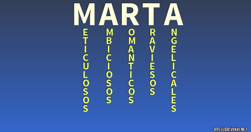 Significado del apellido marta - Significados de los apellidos