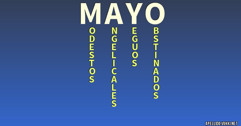 Significado del apellido mayo - Significados de los apellidos