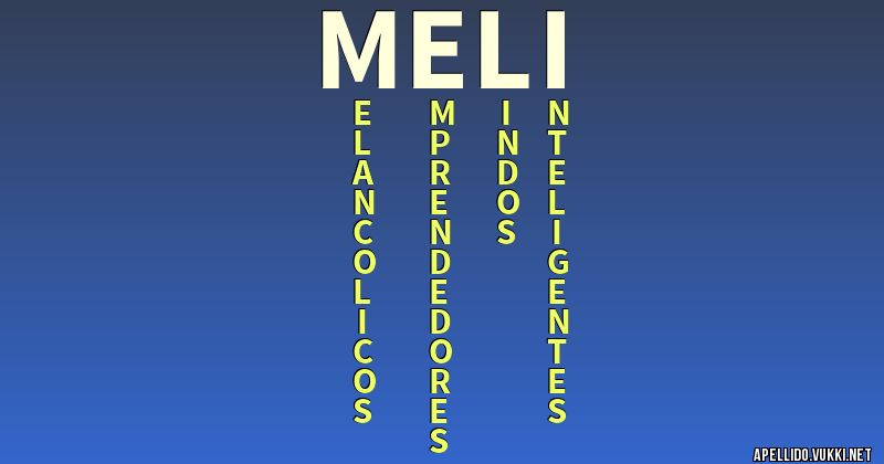 Significado del apellido meli - Significados de los apellidos